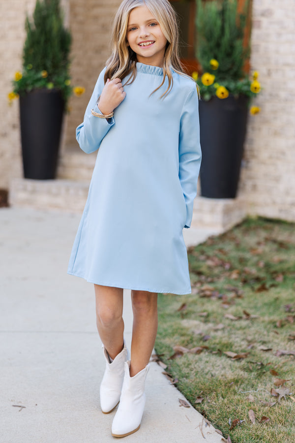 Girls: This Is It Light Blue Swing Dress – Shop the Mint