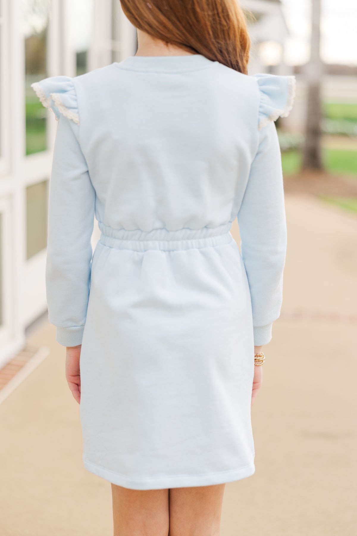 Girls: The Jen Light Blue Sweatshirt Dress – Shop the Mint