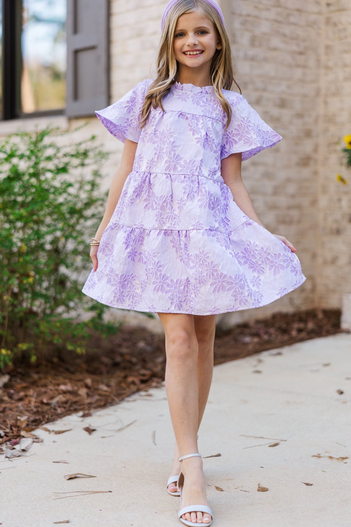 Girls: The Skylar Lavender Purple Floral Dress – Shop the Mint