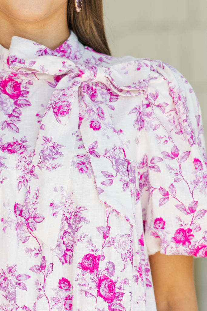 All The Charm Pink Toile Dress – Shop the Mint