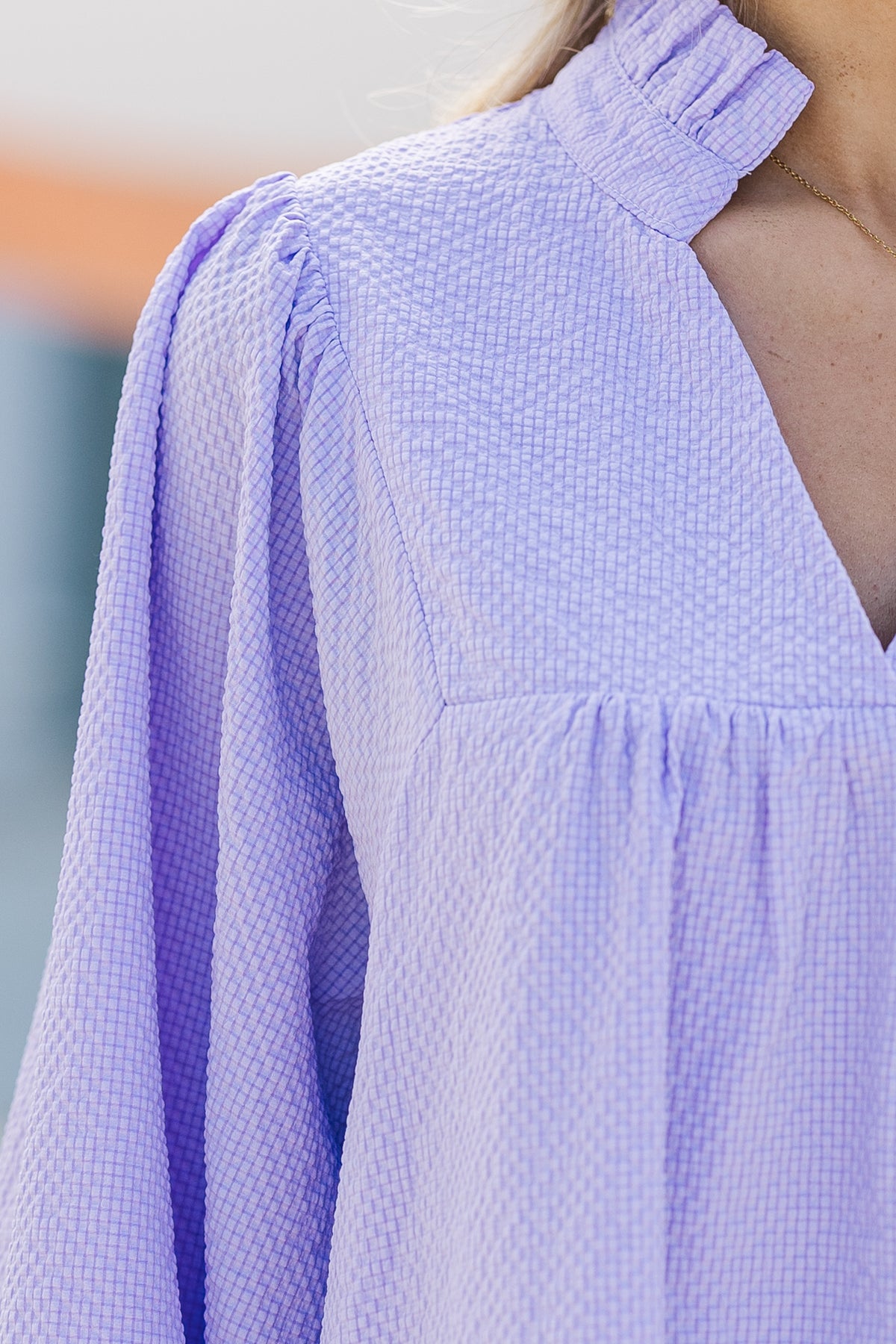 Above And Beyond Lavender Textured Shift Dress – Shop the Mint