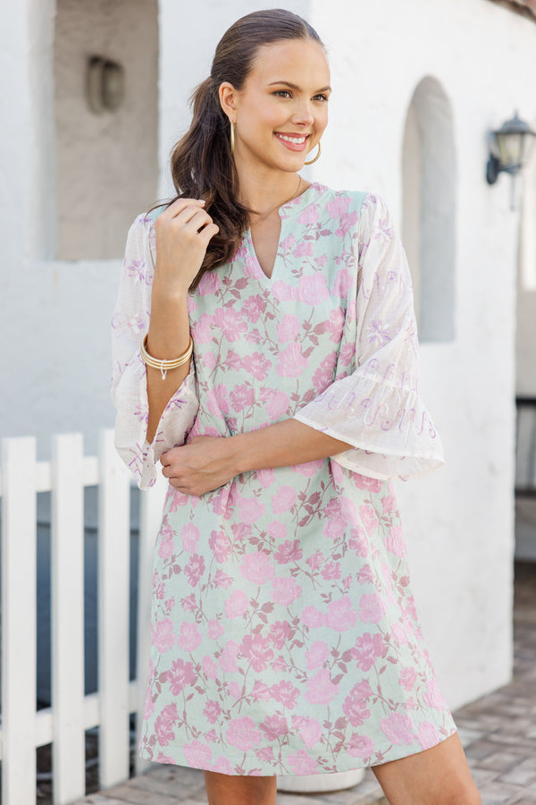 The Gracious Pink Floral Dress – Shop the Mint