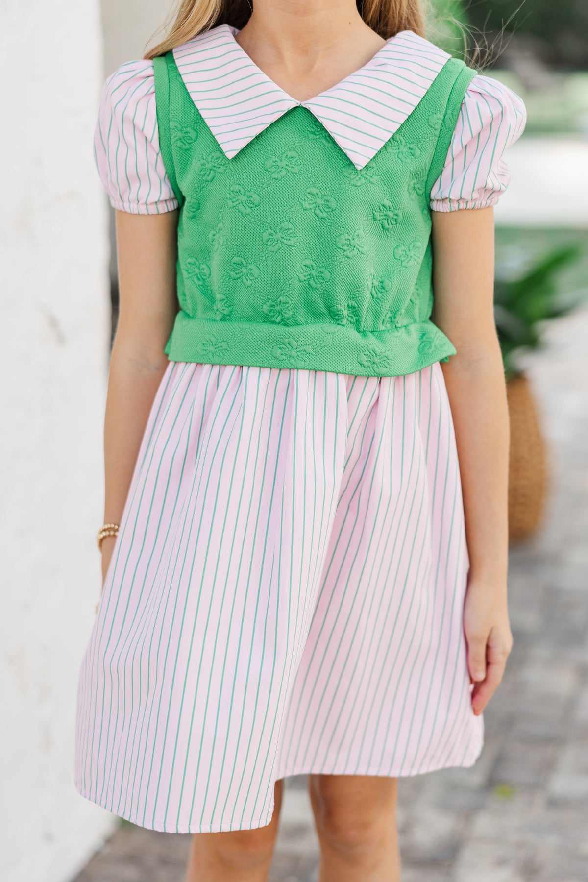 Girls: Out For Fun Green Striped Dress – Shop the Mint