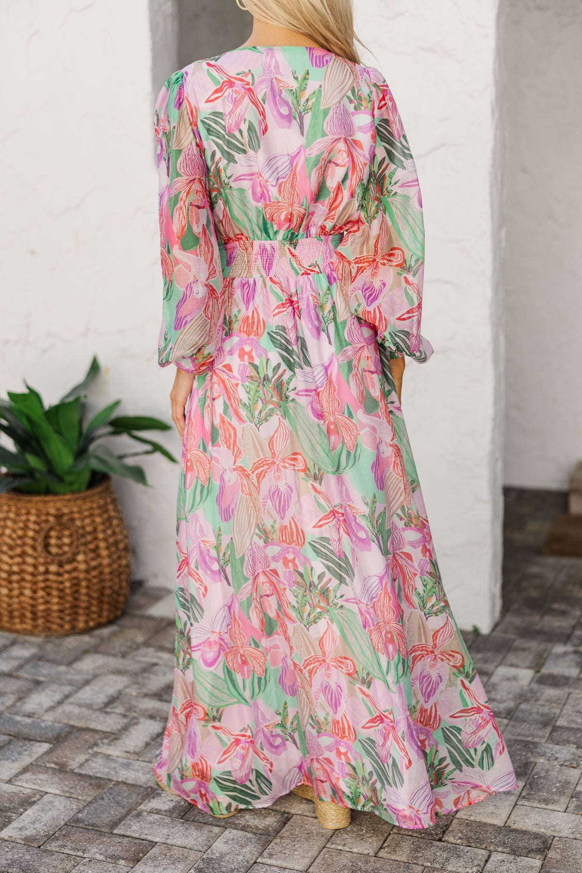Just Imagine It Pink Floral Maxi Dress – Shop the Mint