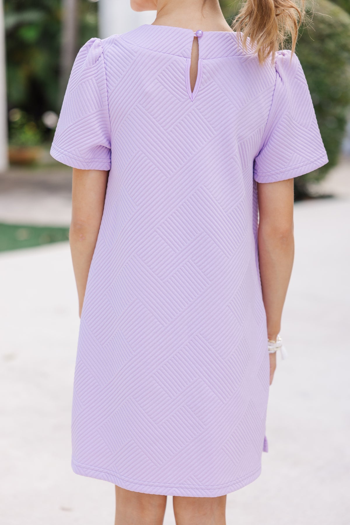 Girls: Nice To See You Lavender Textured Dress – Shop the Mint