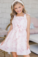 Girls: The Sansa Pink Toile Midi Dress – Shop the Mint