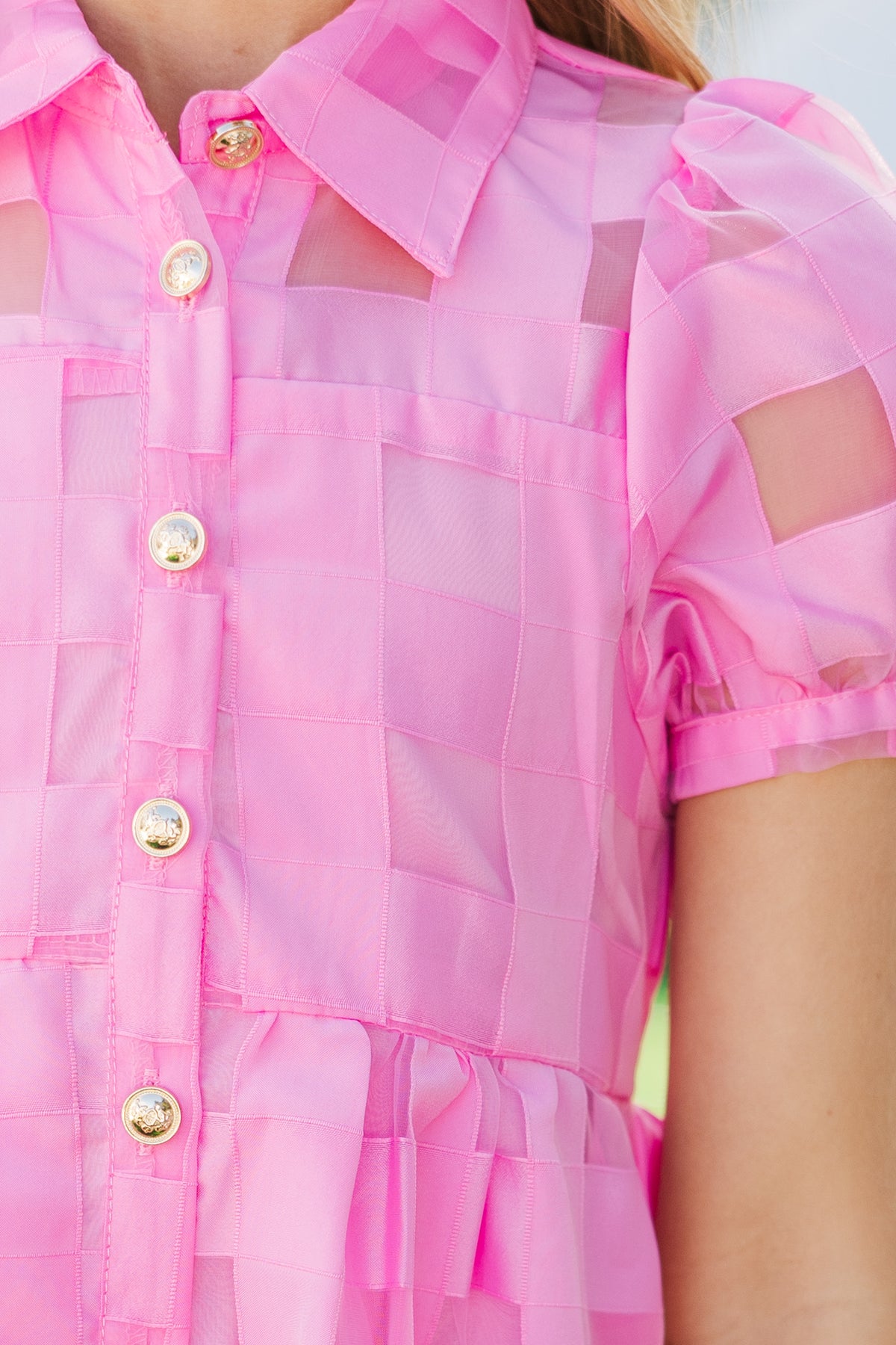 Girls: So Worth It Organza Button Down Midi Dress – Shop the Mint