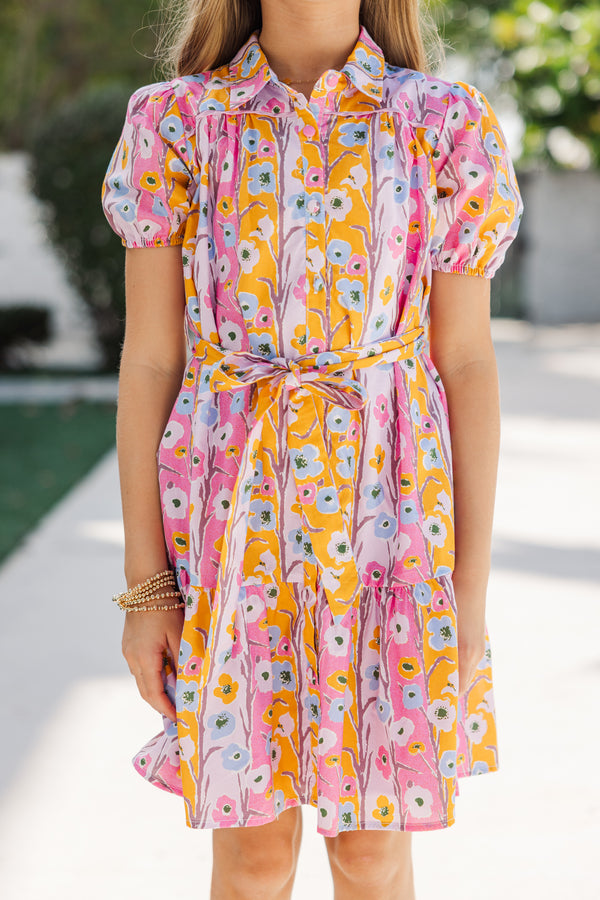 Girls: The Bianca Pink Floral Dress – Shop the Mint