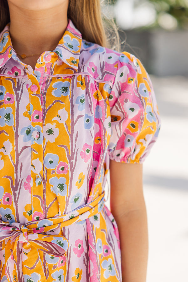 Girls: The Bianca Pink Floral Dress – Shop the Mint