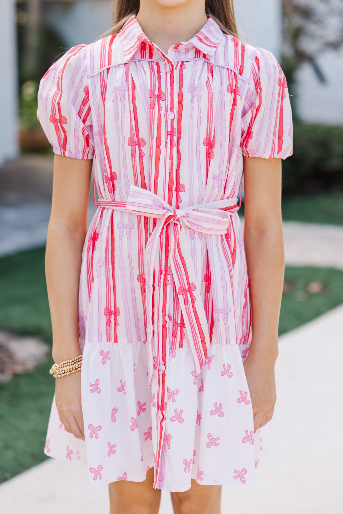 Girls: The Bianca Pink Bow Dress – Shop the Mint