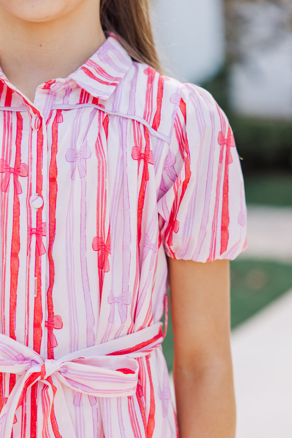 Girls: The Bianca Pink Bow Dress – Shop the Mint