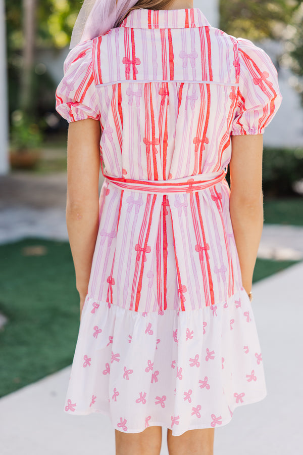 Girls: The Bianca Pink Bow Dress – Shop the Mint