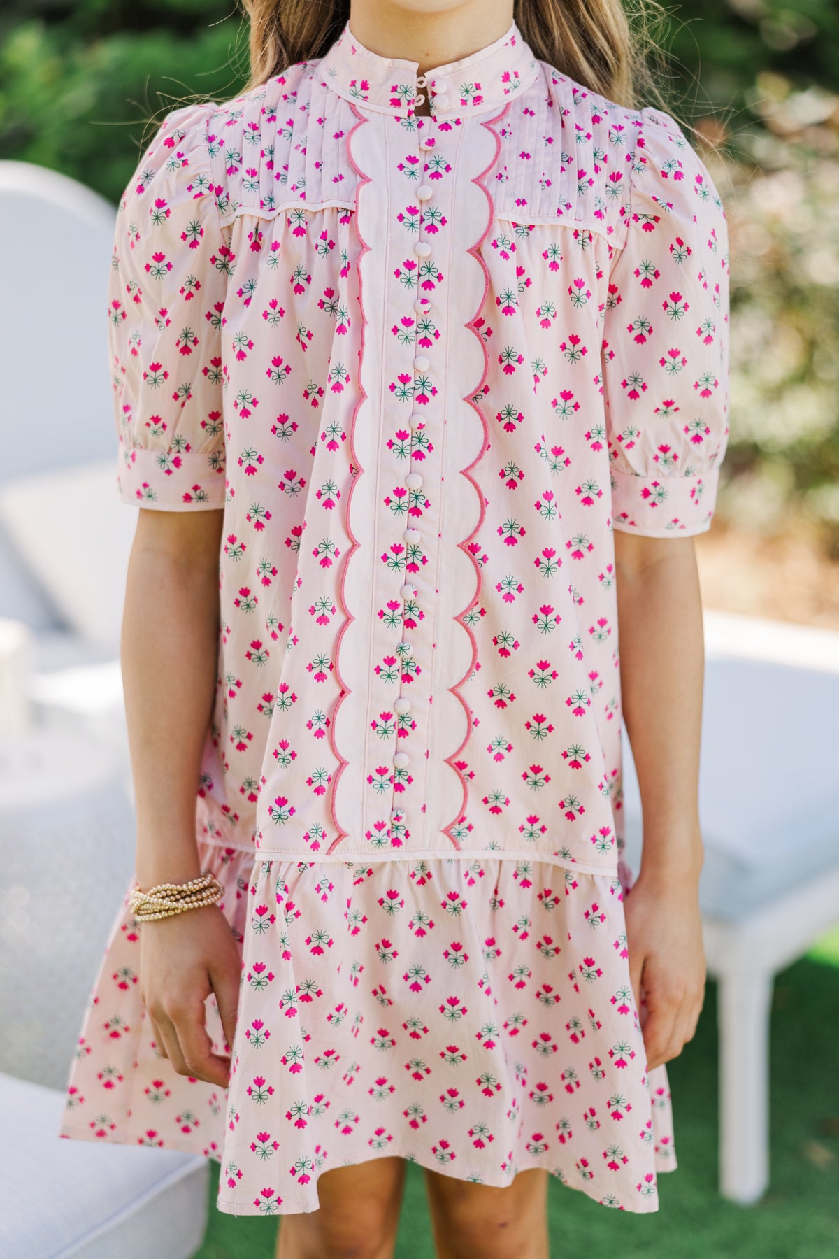 Girls: The Margo Pink Medallion Dress – Shop the Mint