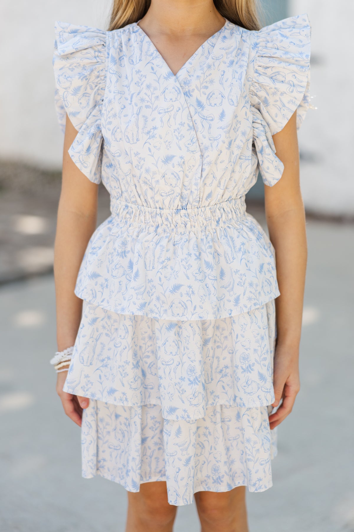 Girls: Find Yourself Light Blue Toile Dress – Shop the Mint
