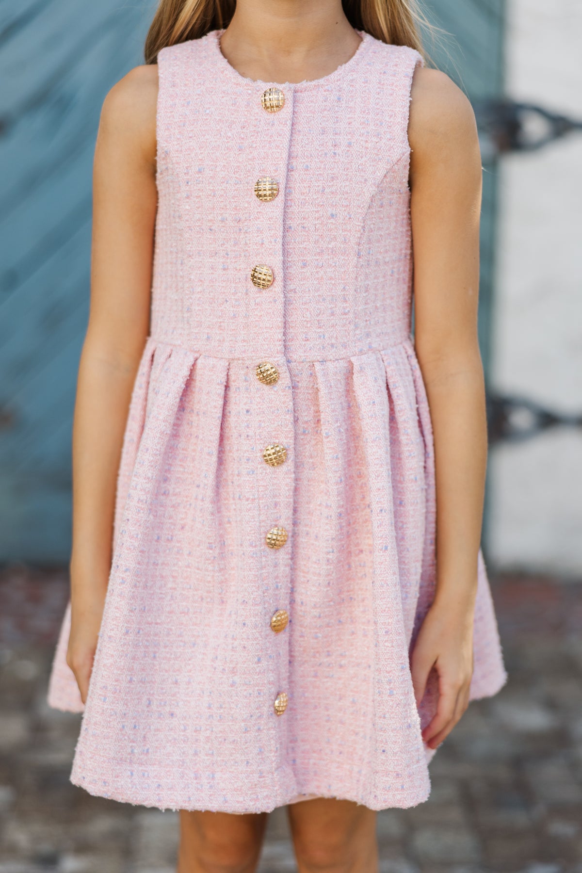 Girls: The Sady Pink Plaid Tweed Dress – Shop the Mint
