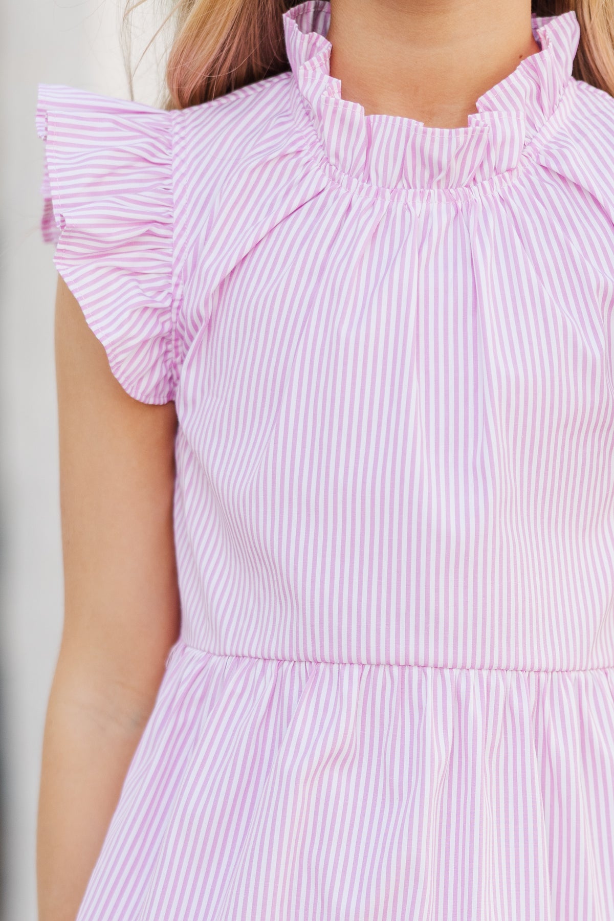 Girls: What Dreams Are Made Of Pink Striped Ruffled Dress – Shop the Mint