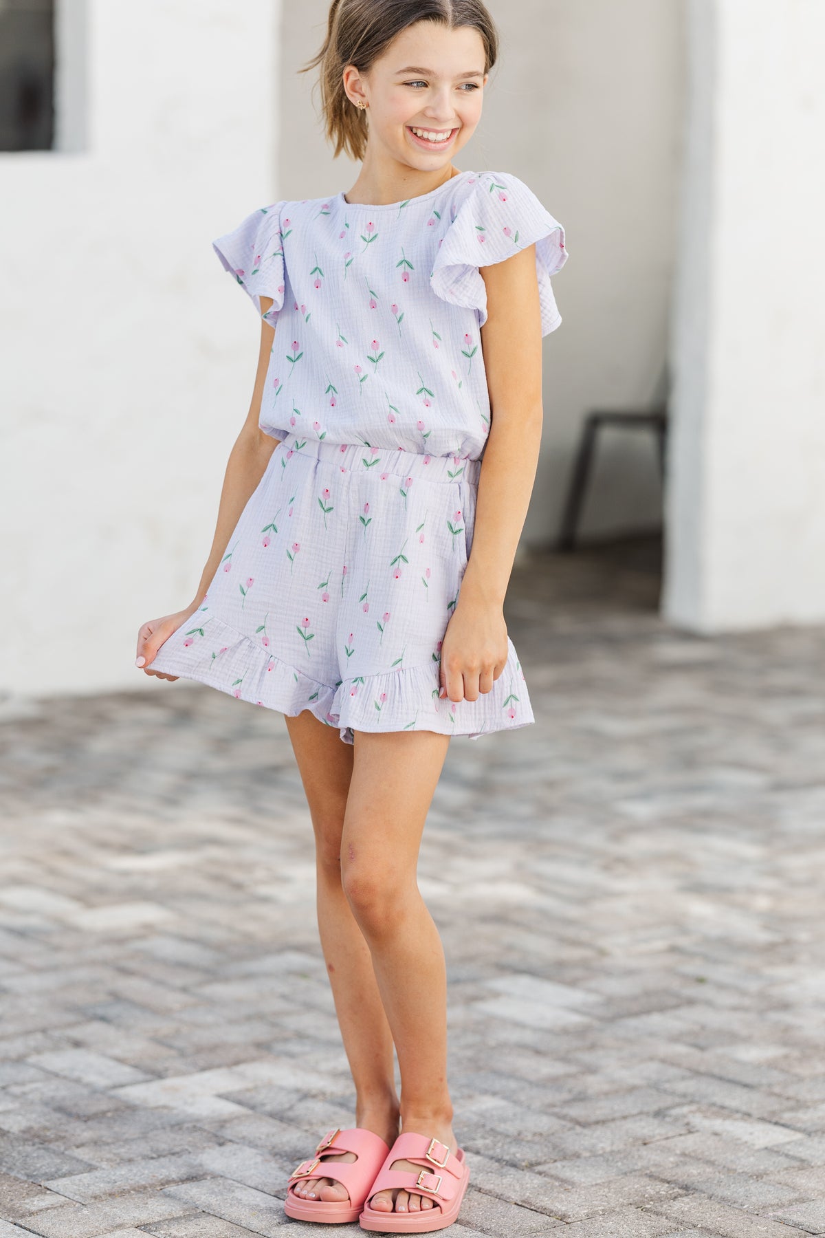 Girls: Feeling Fun Lavender Ditsy Floral Set – Shop the Mint