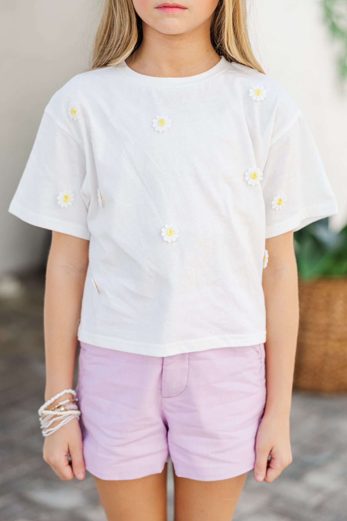 Girls: This Is The Day White Floral Top – Shop the Mint