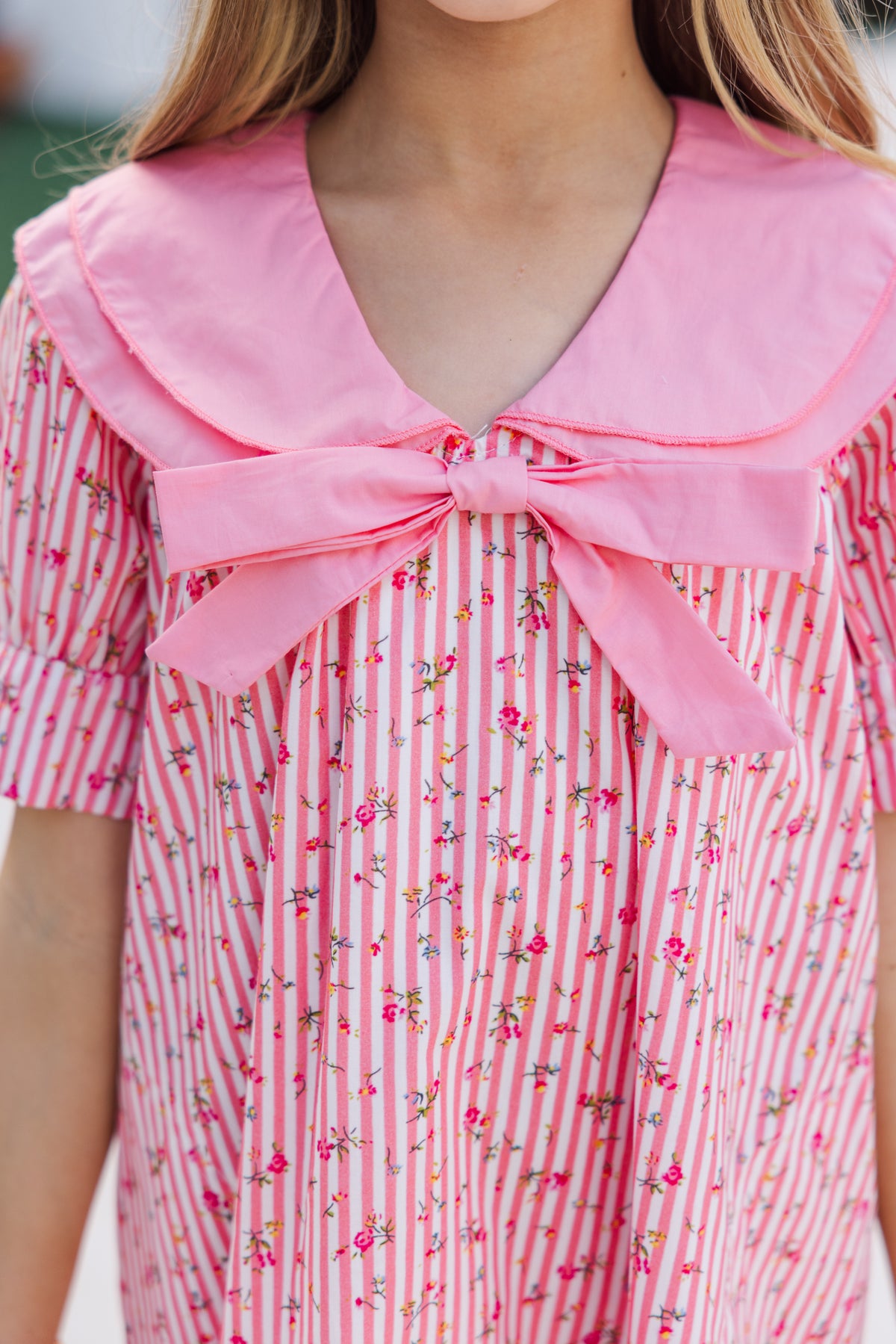 Girls: The Allison Pink Striped Dress – Shop the Mint
