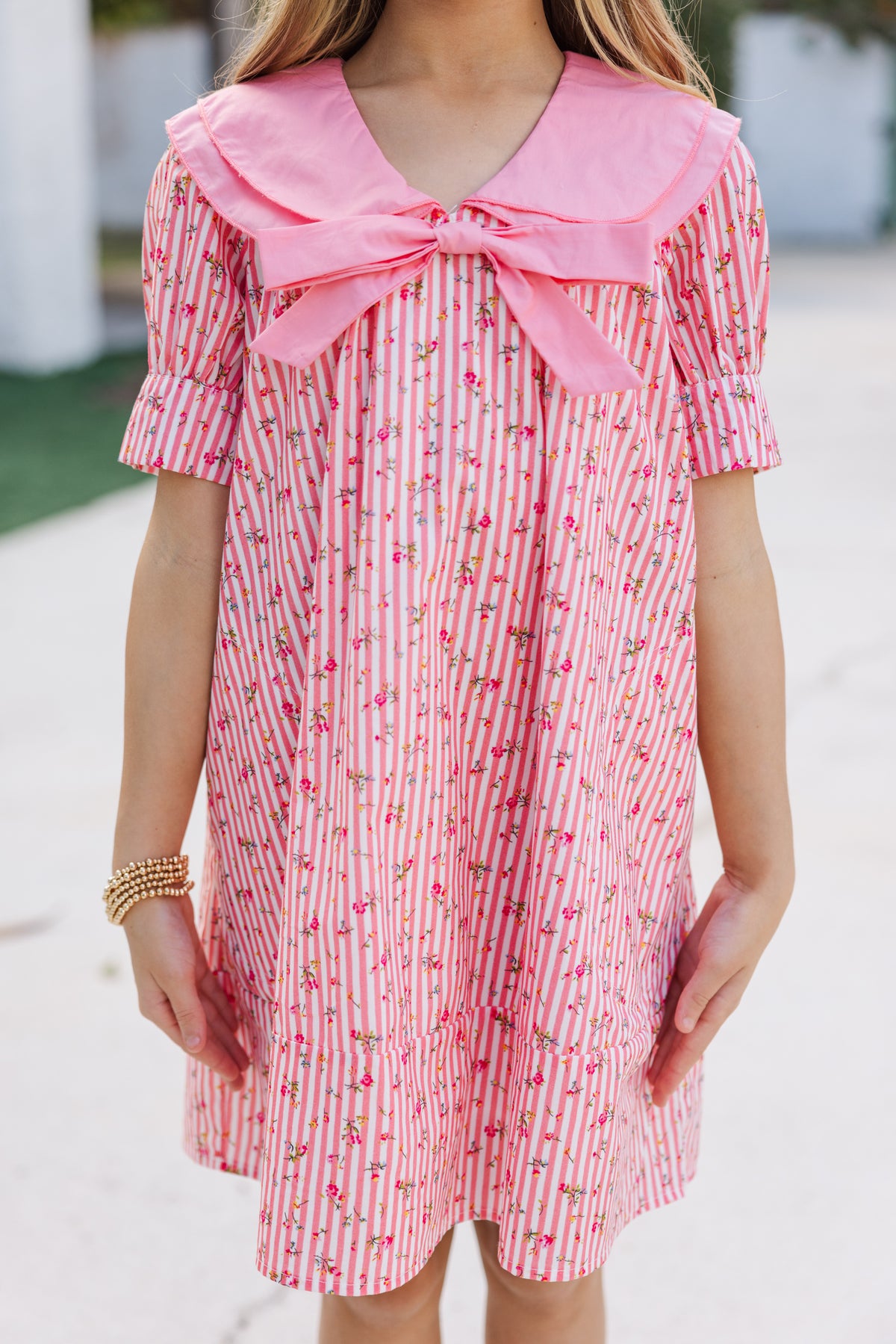 Girls: The Allison Pink Striped Dress – Shop the Mint