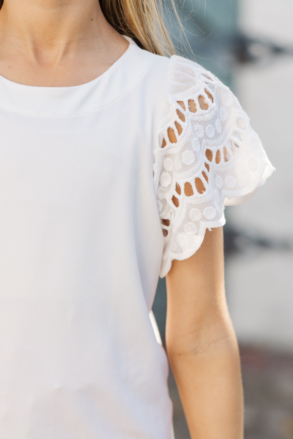 Girls: The Luna White Eyelet Top – Shop the Mint