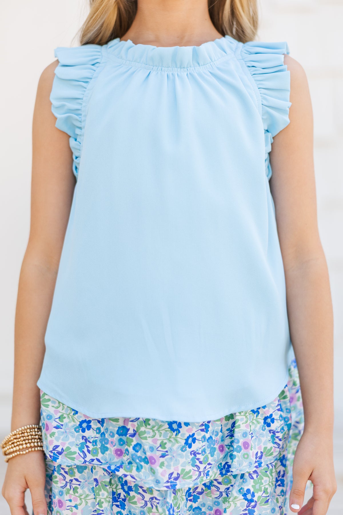 Girls: The Maisie Light Blue Top – Shop the Mint