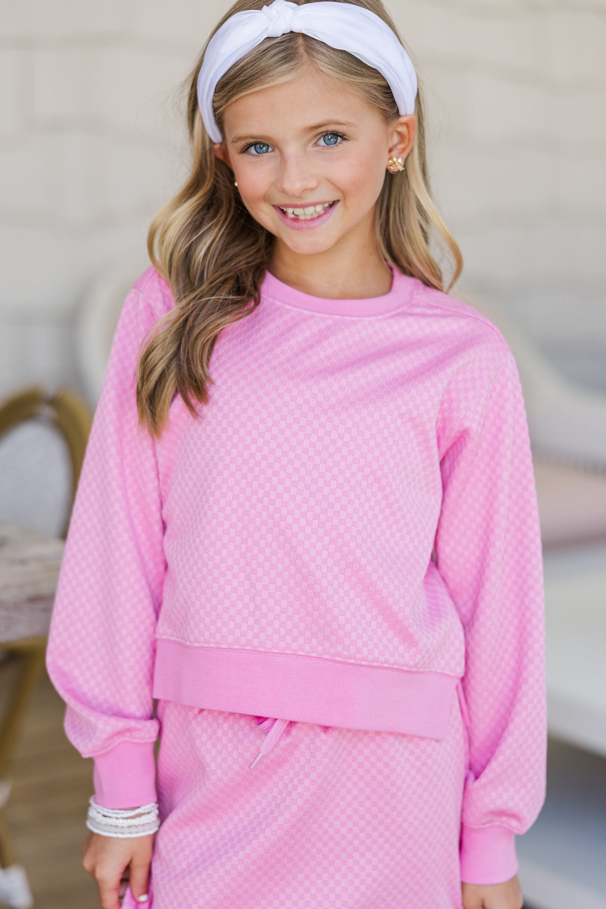 Girls: The Joanie Pink Quilted Pullover – Shop the Mint