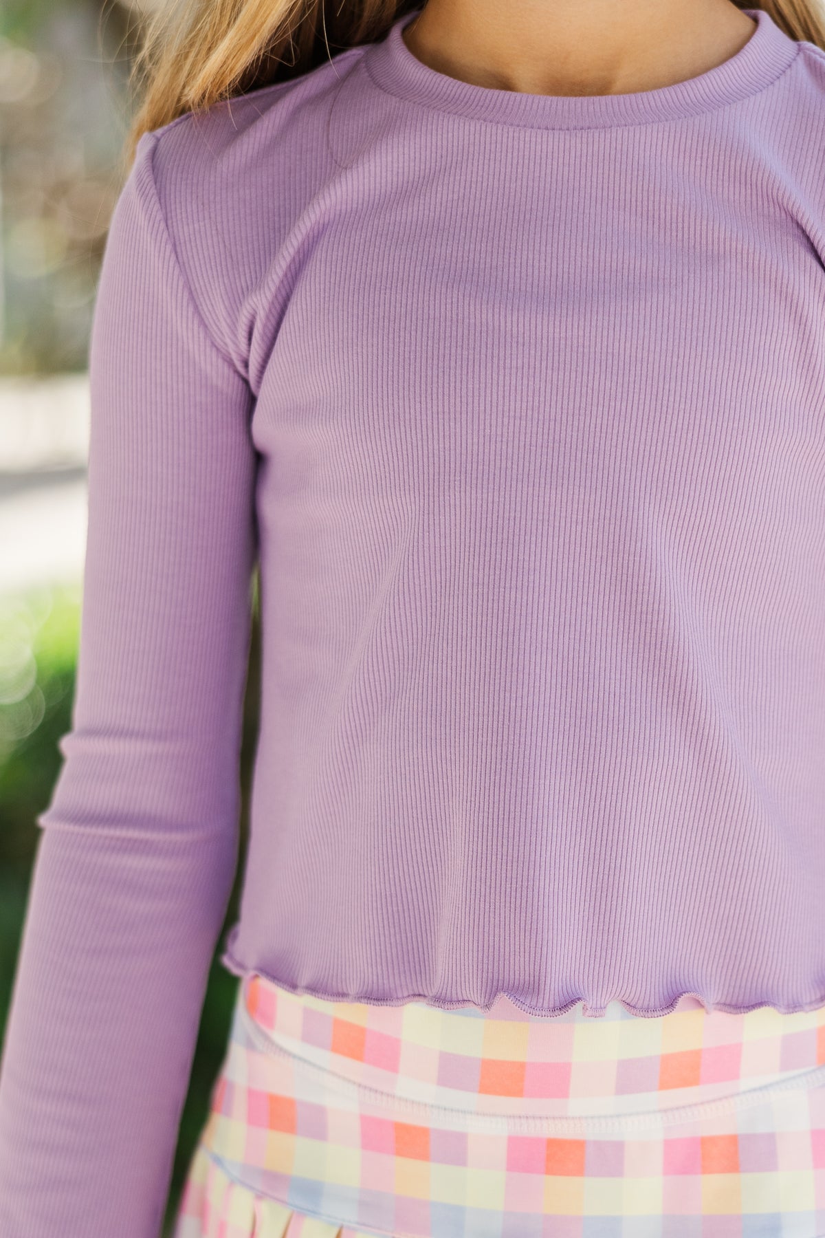 Girls: The Margo Lavender Purple Top – Shop the Mint