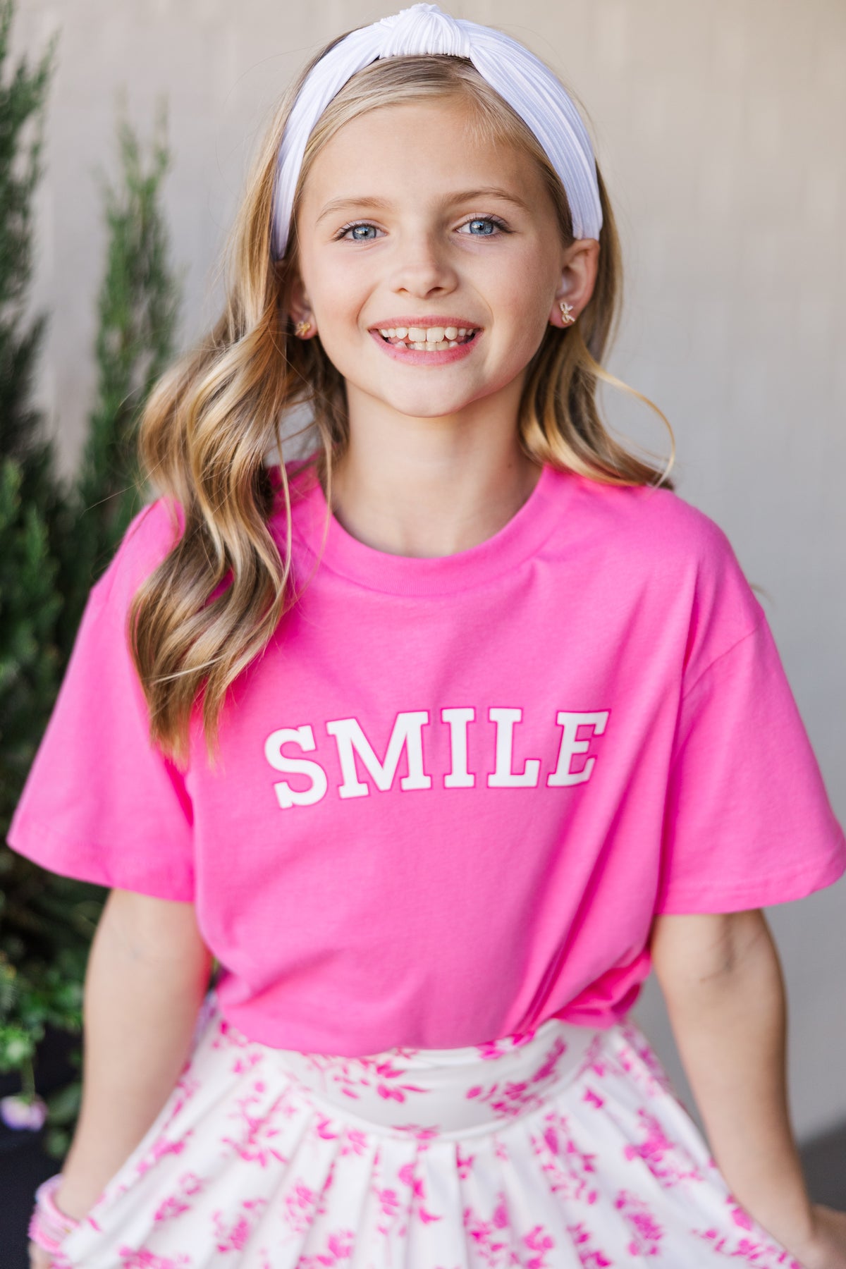 Girls: Smile Pink Graphic Tee – Shop the Mint