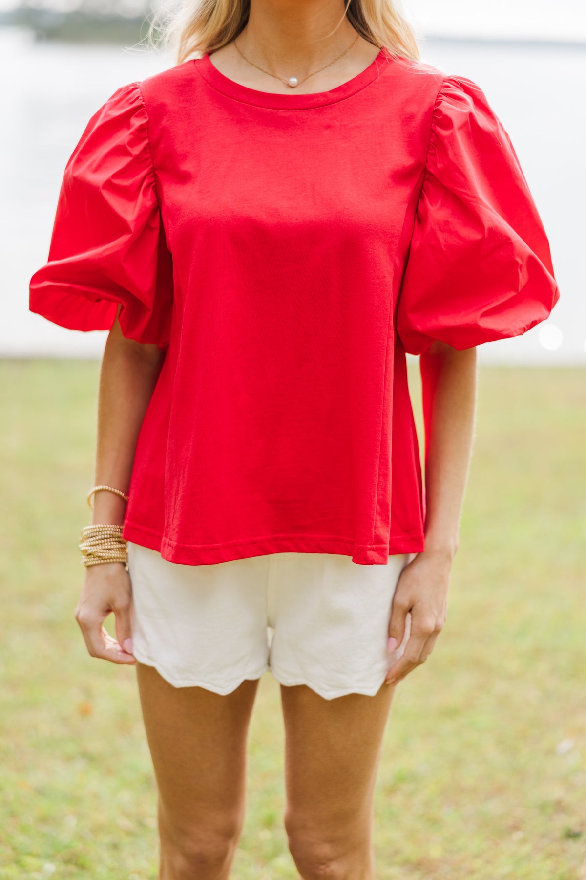 Lovely New Day Red Blouse – Shop the Mint