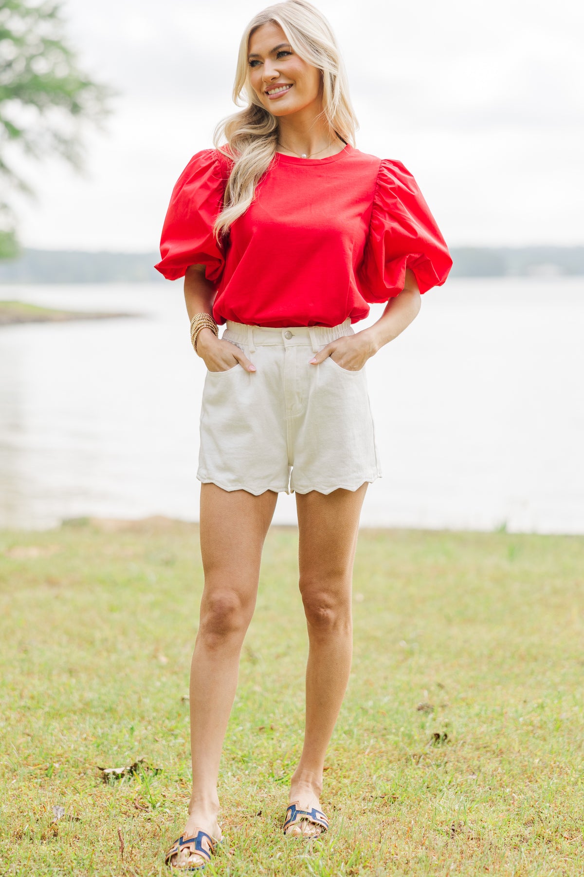 Lovely New Day Red Blouse – Shop the Mint
