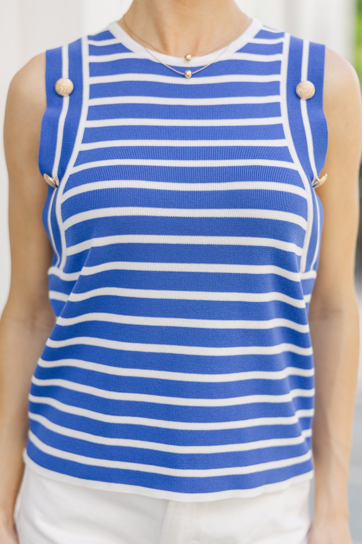Know What To Do Navy Blue Striped Knit Top – Shop the Mint