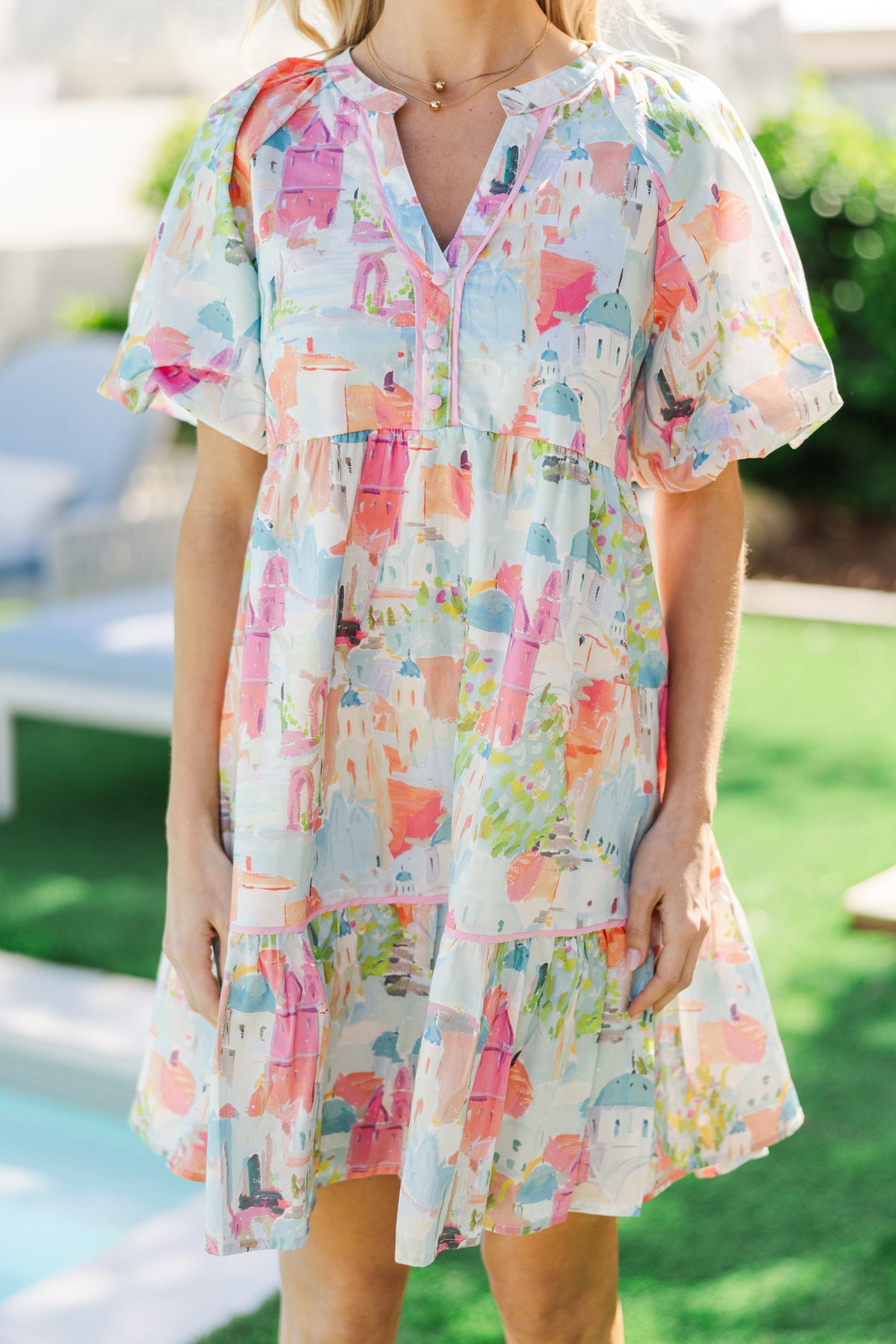 The Traveler Pink Toile Dress – Shop the Mint
