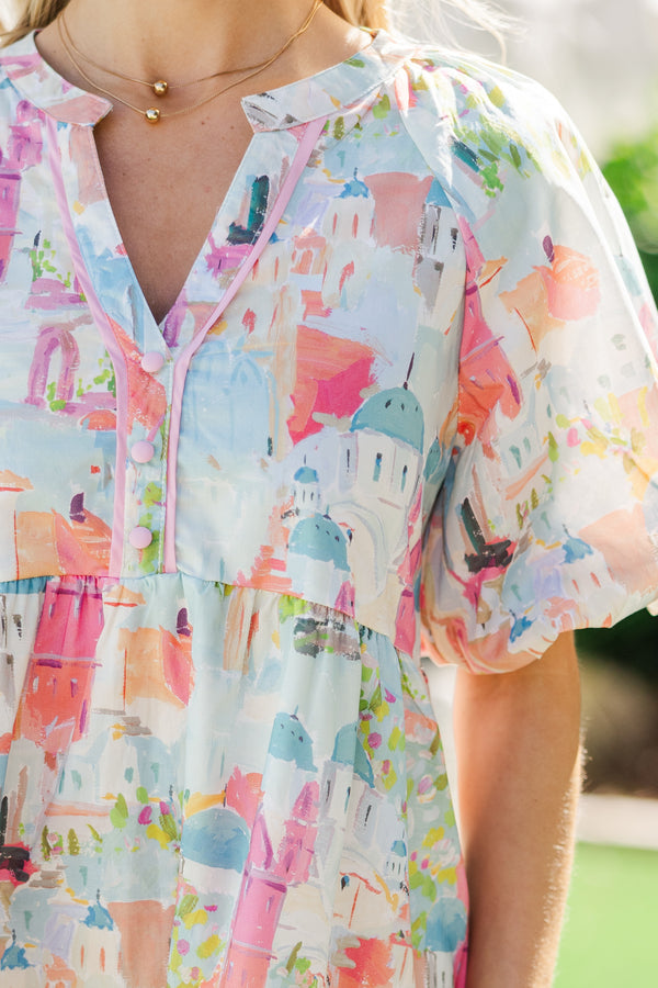 The Traveler Pink Toile Dress – Shop the Mint