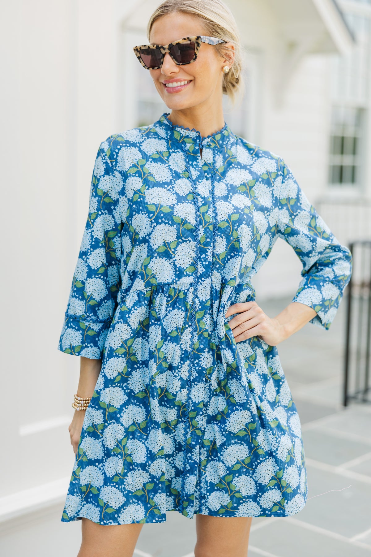 Always The One Blue Hydrangea Shift Dress – Shop the Mint