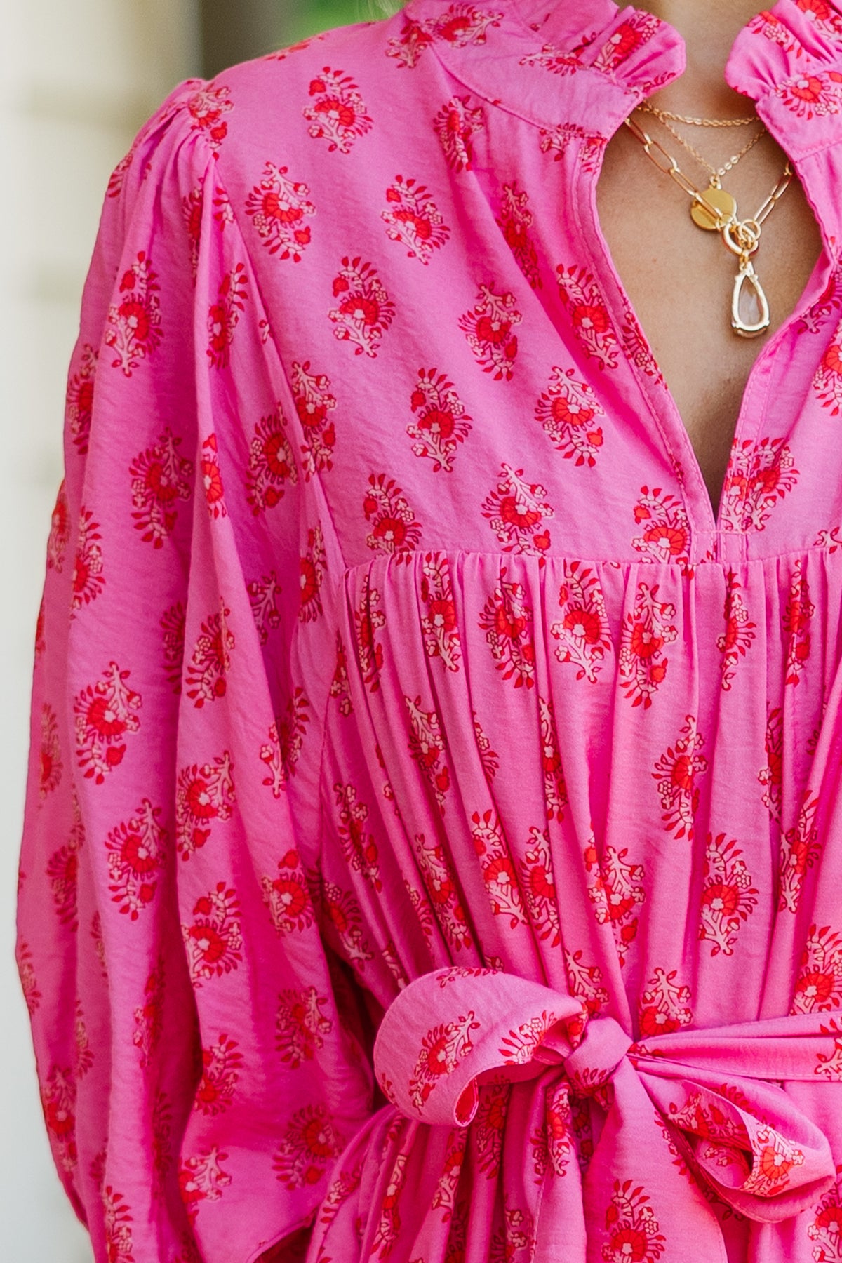 All The Fun Pink Medallion Midi Dress – Shop the Mint