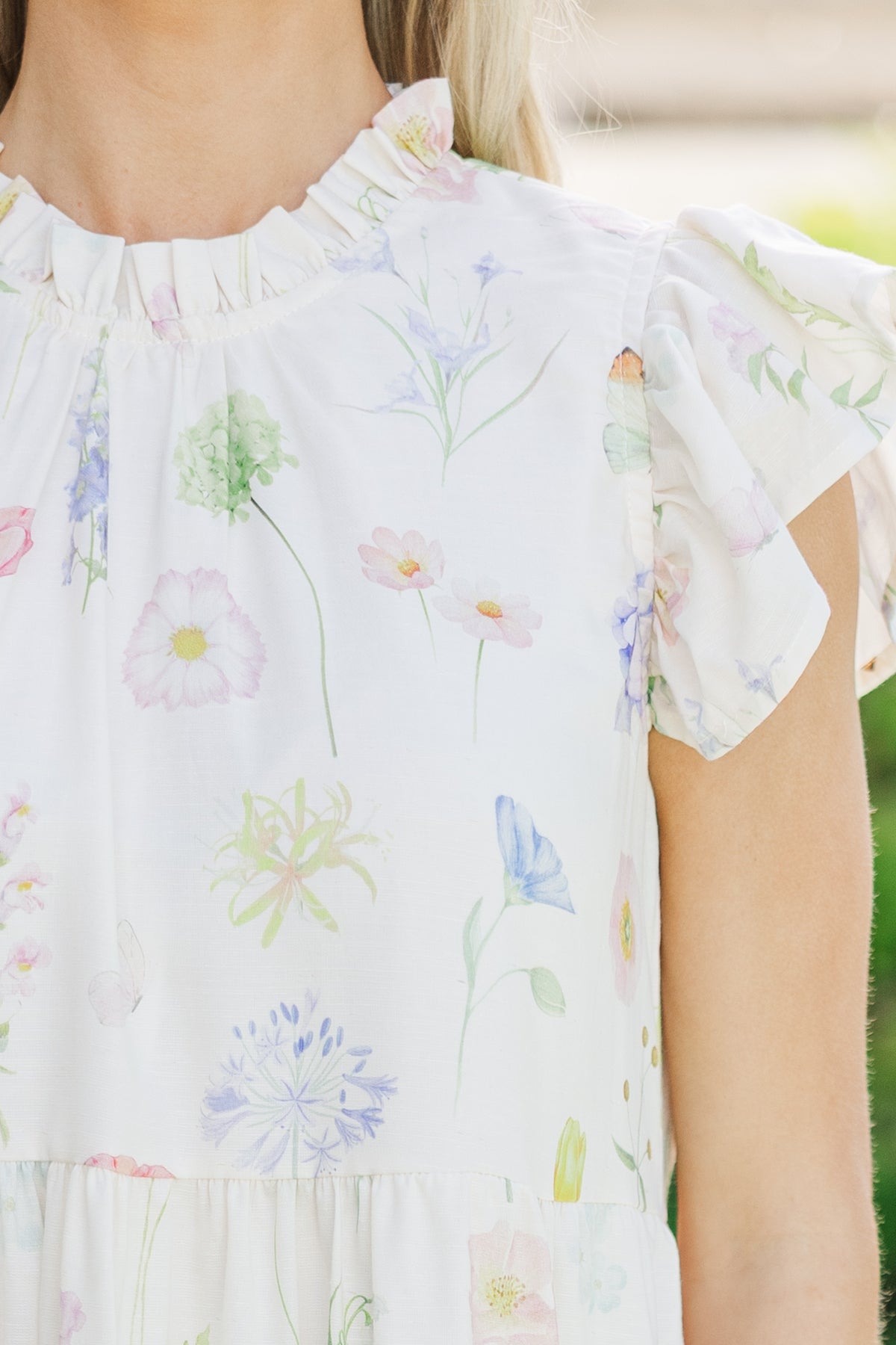 Speak Your Mind Cream Floral Midi Dress – Shop the Mint