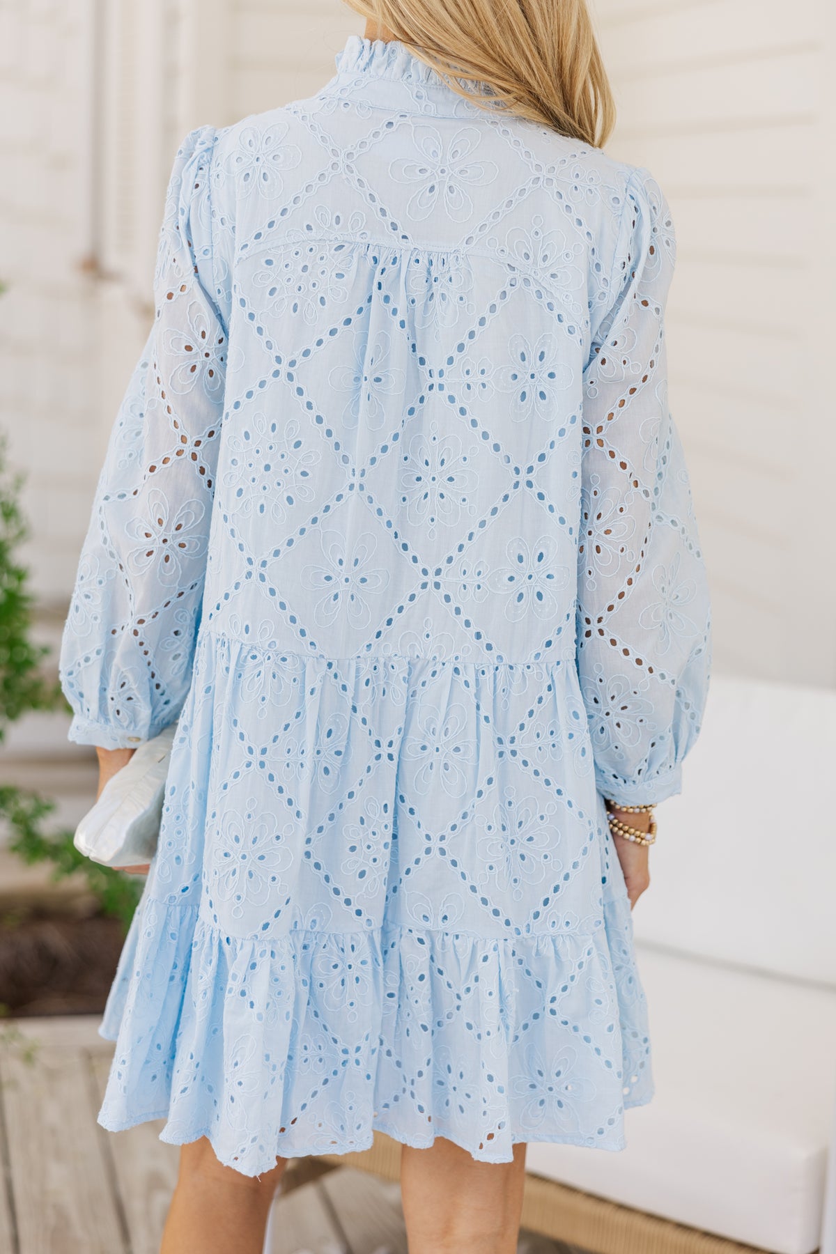 Always On My Mind Light Blue Eyelet Babydoll Dress – Shop the Mint