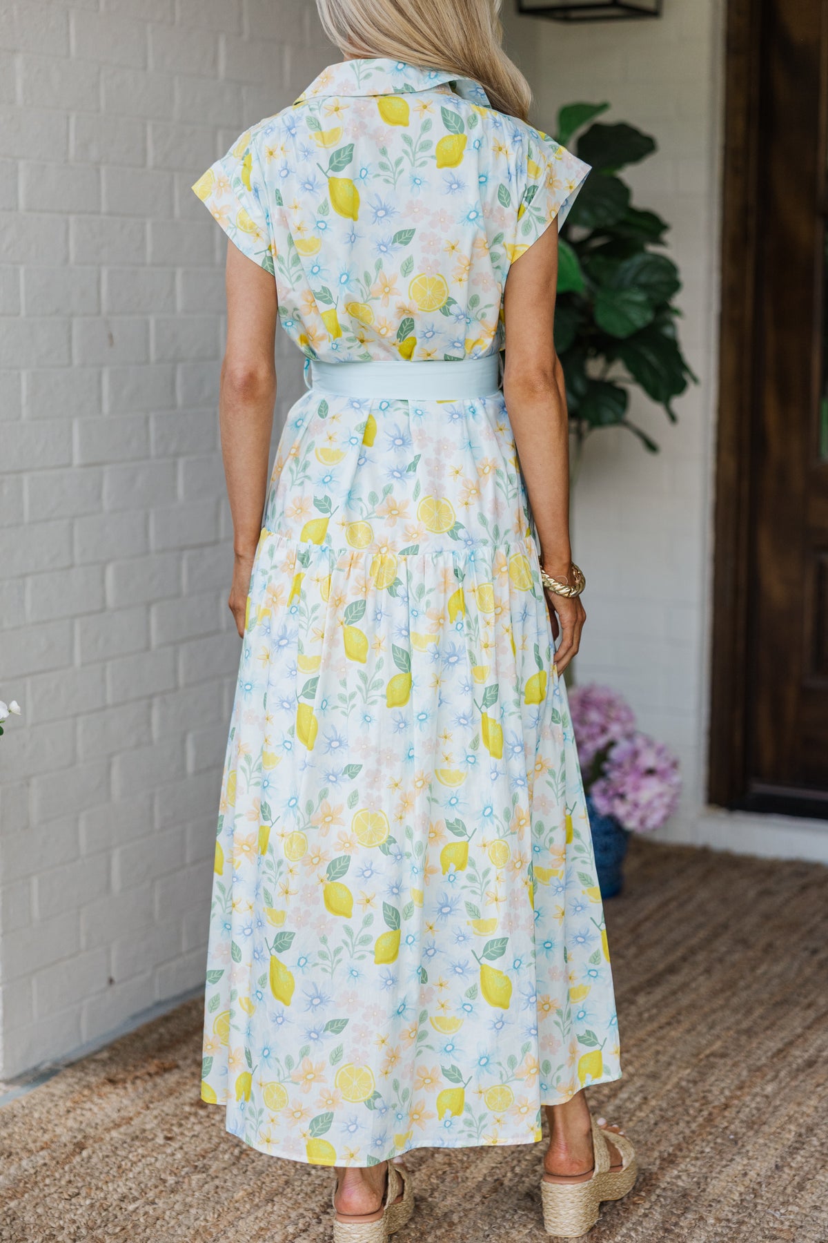 Feeling Inspired Blue Citrus Maxi Dress – Shop the Mint