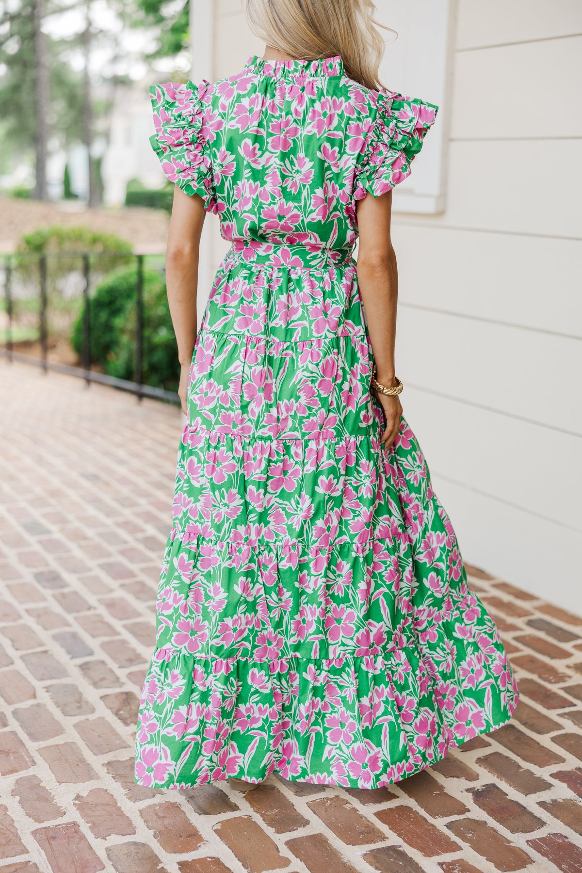 Future Fun Green Floral Maxi Dress – Shop the Mint