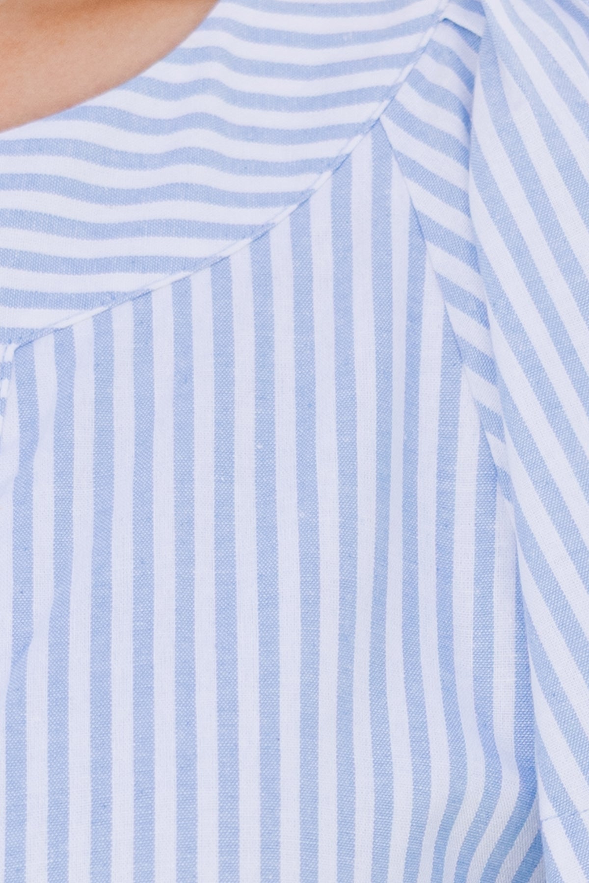 Just A Theory Light Blue Striped Blouse – Shop the Mint