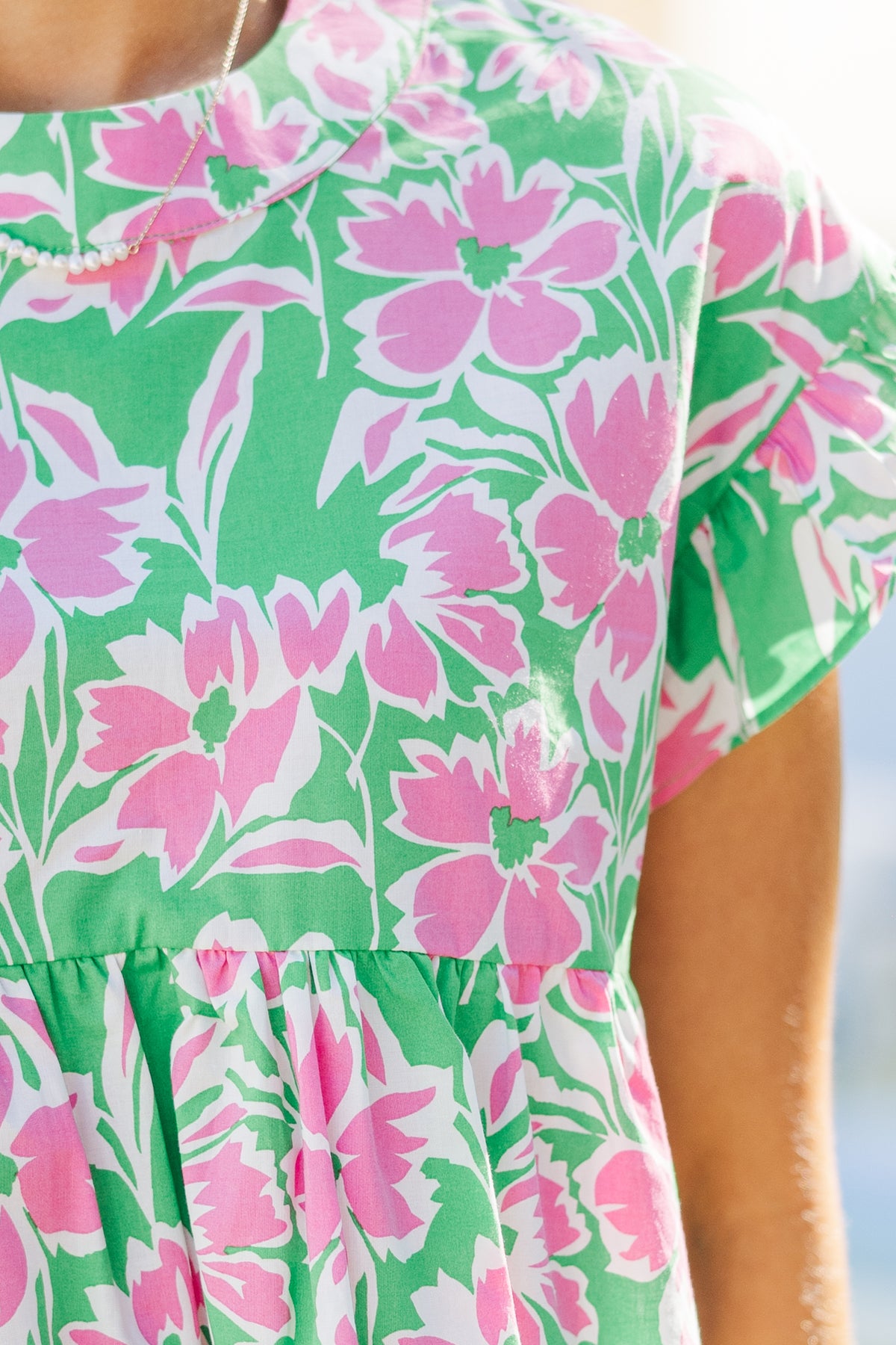 Hear Your Call Green Floral Babydoll Top – Shop the Mint