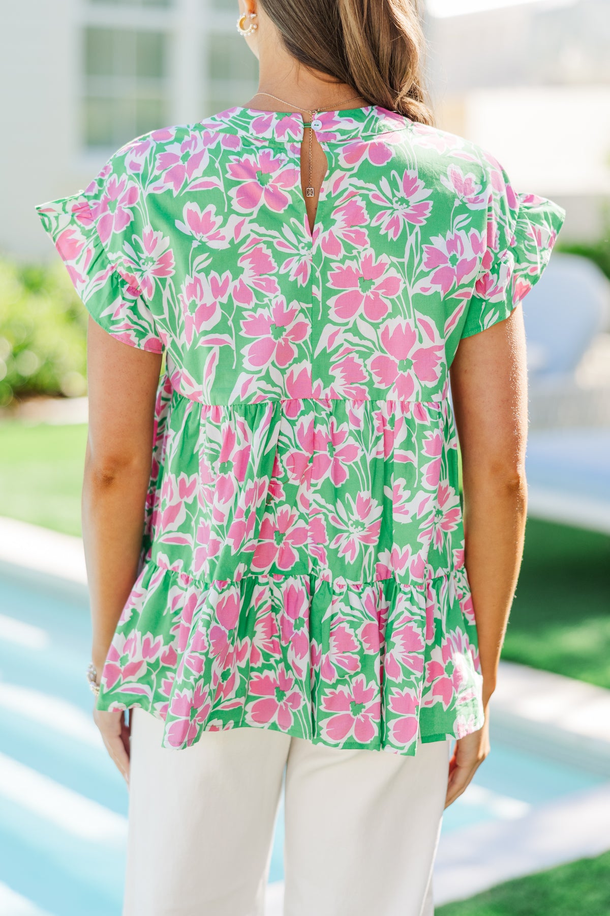 Hear Your Call Green Floral Babydoll Top – Shop the Mint