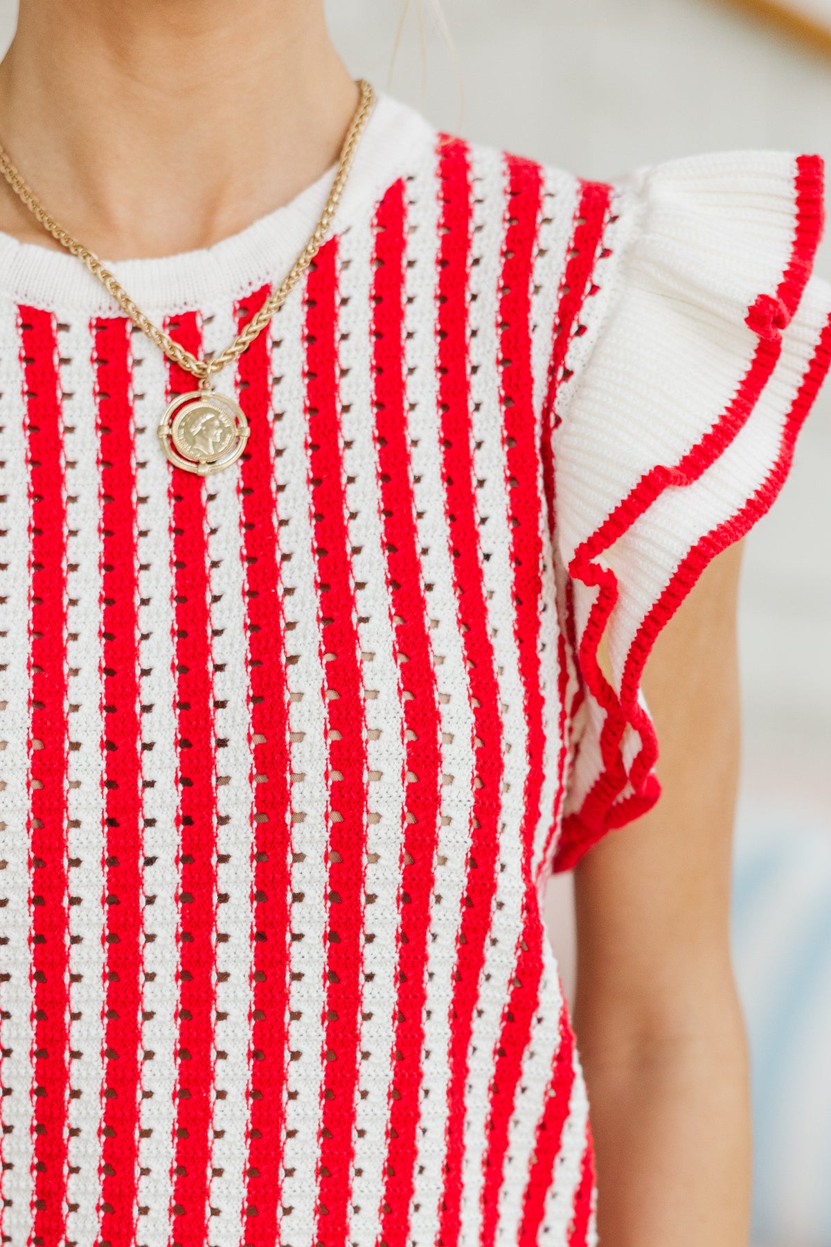 Here You Are Red Striped Sweater – Shop the Mint