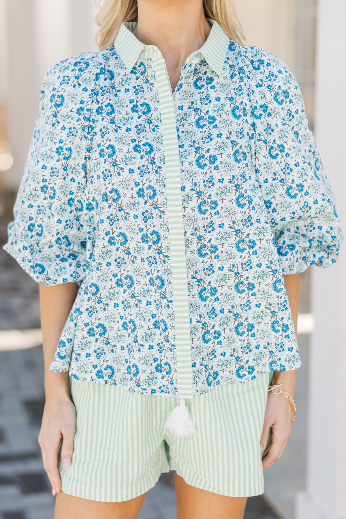 The Hopeful Blue Mixed Print Set – Shop the Mint