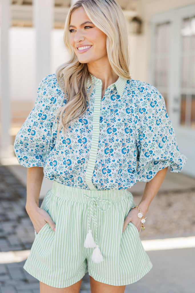 The Hopeful Blue Mixed Print Set – Shop the Mint
