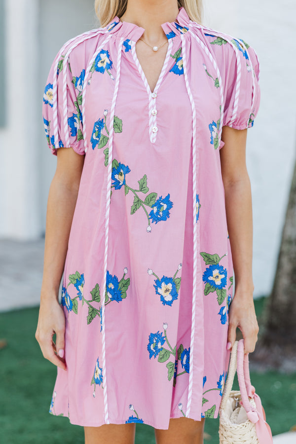 It's A Win Pink Floral Dress – Shop the Mint
