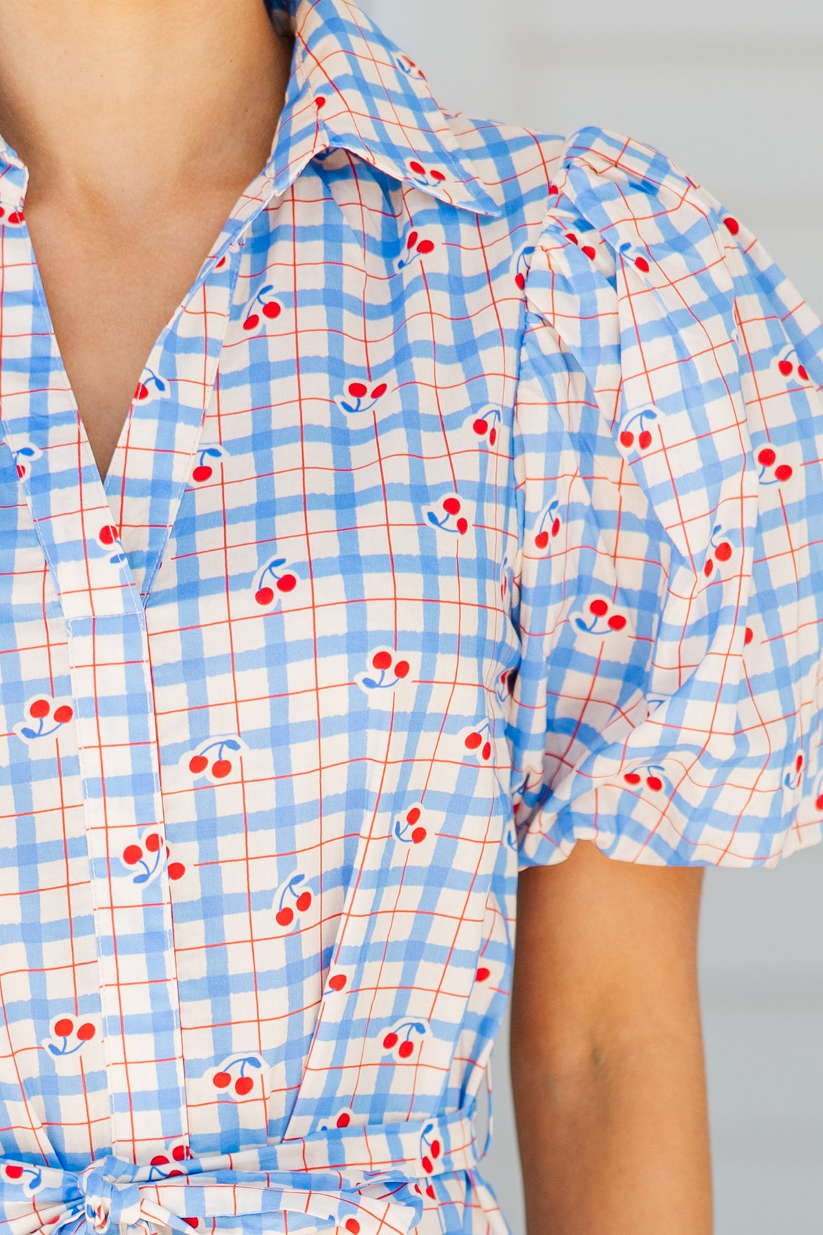 Pinch: Feeling Cheery Blue Checkered Midi Dress – Shop the Mint