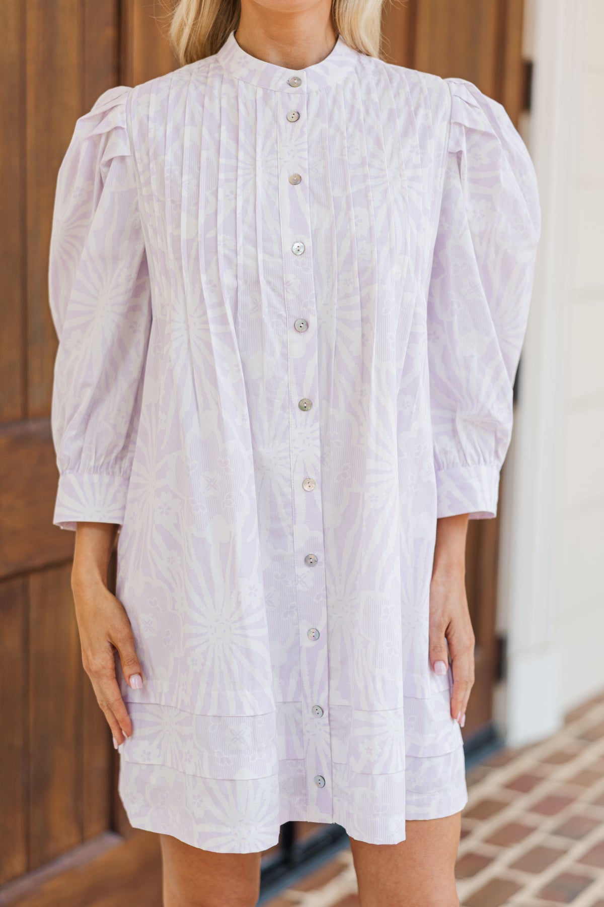 Problem Solved Lavender Abstract Dress – Shop the Mint