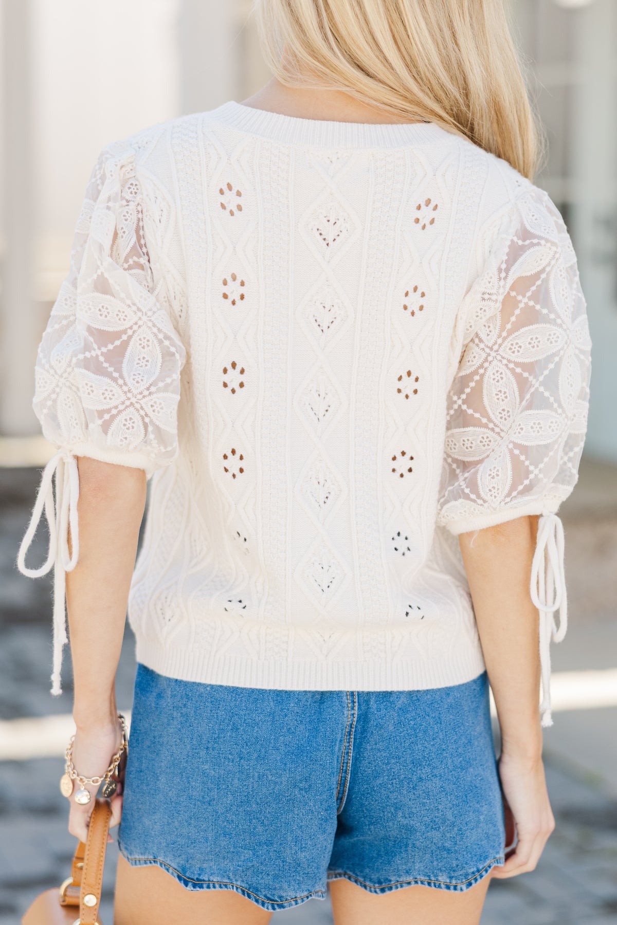 Perfect Timing Cream Short Sleeve Sweater – Shop the Mint